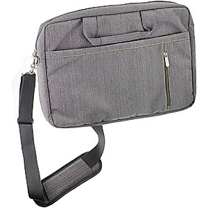 Navitech Grey Sleek Water Resistant Travel Bag - Compatible with ASUS ProArt Studiobook Pro 16 OLED (W5600) 16"