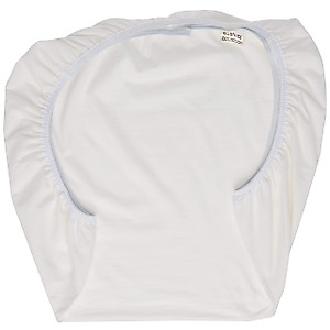 Kushies Organic Jersey Bassinet Fitted Sheet, Off-White