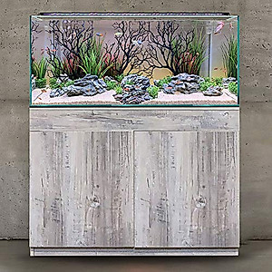 CURRENT USA Manzanita Branch 22-inch Tall with Weighted Base, Molded Aquarium Décor (Dark River Brown)