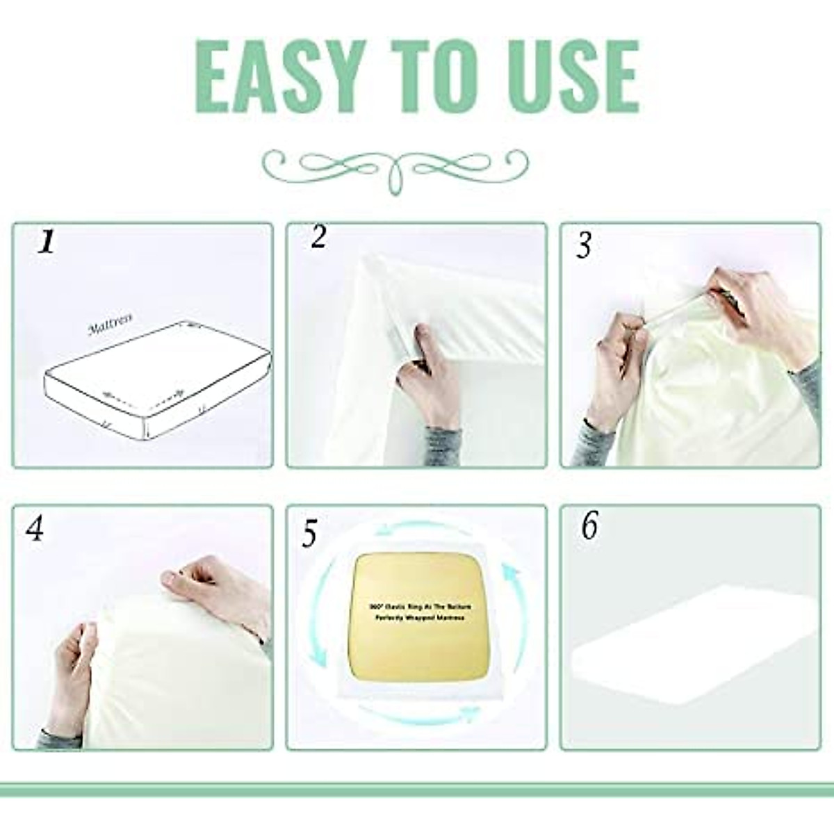 1000 TC RV Sheet Sets 38X72 Cot Bed Size Mediterranean Blue Solid, Bed Sheets for Campers, Egyptian Long-Staple Cotton RV Bunk and Truck Sleeper Easy Fit Mattress up to 6 Inch Deep Pockets