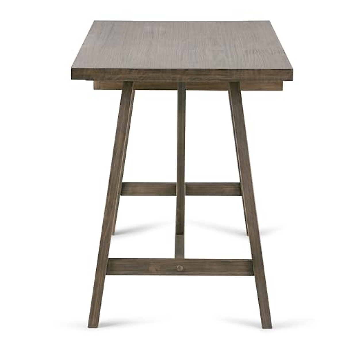 SIMPLIHOME Dylan SOLID WOOD Modern Industrial 60 inch Wide Home Office Desk, Writing Table, Workstation, Study Table Furniture in Driftwood