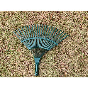 SGerste 22 Teeth Heavy Duty Steel Metal Rake Head Lawn Leaves Garden - Garden Tools