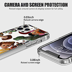 Funny Designed for iPhone 13 Pro Max Case for Men/Women/Girl/Boy, Clear Soft TPU Case with 4 Corners Shockproof Protection (Cute-Funny-Toy-Story)