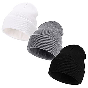 Kids Winter Beanies Soft Warm Knitted Baby Hats Caps Cute Cozy Chunky Winter Infant Toddler Beanies for Boys Girls