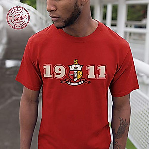 Bad Bananas Kappa Alpha Psi - 1911 Crest - Official Vendor - Crew Neck Shirt - Cardinal XX-Large
