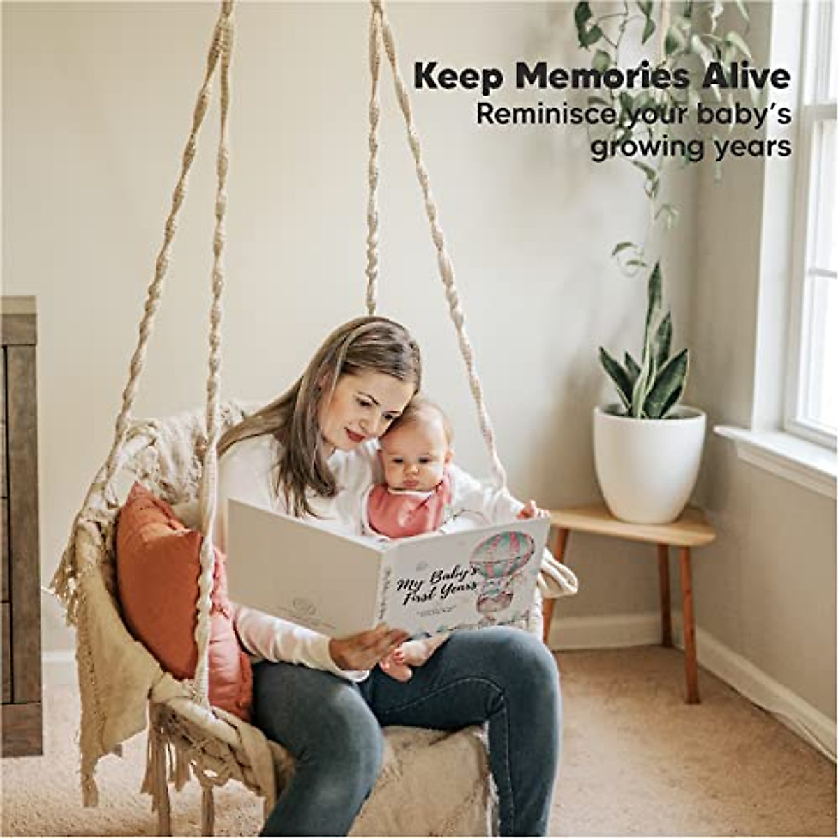 First 5 Years Baby Memory Book Journal - 90 Pages Hardcover First Year Keepsake Milestone Baby Book For Boys, Girls - Baby Scrapbook - Baby Album And Memory Book (AdventureLand)