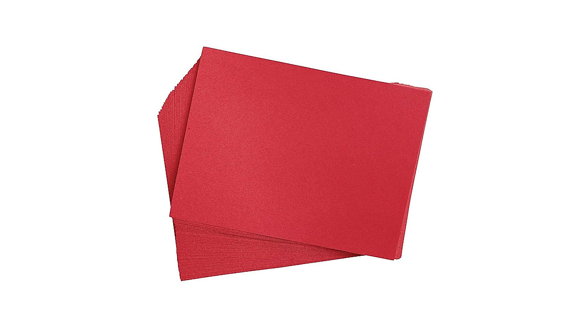 Holiday Red Construction Paper - 50 Sheets for Kids & Crafts