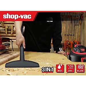 Shop-Vac 2035089 5 Gallon Wet/Dry Vacuum, 2.5 Peak HP, 1.25 Inch Diameter x 7 Foot Hose, 7 Ft Cord Length, Includes Extension Wands and Nozzle
