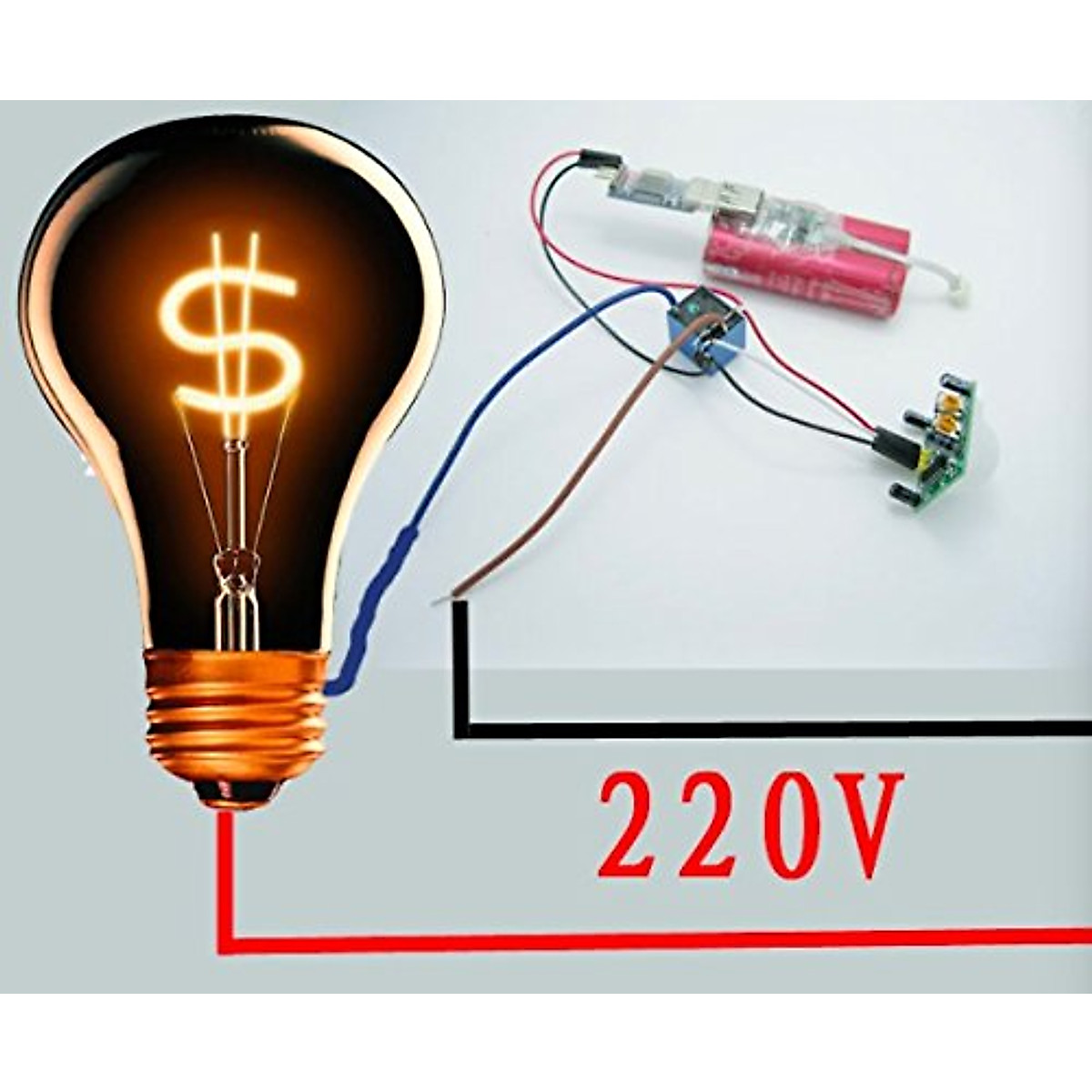 HC-SR501 Pir IR Motion Sensor + 1 Channel 5V Relay Module for Arduino