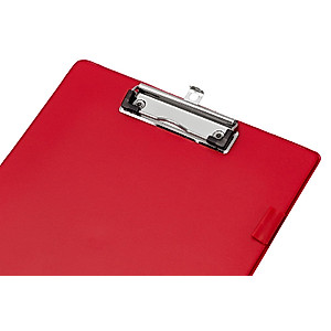 Q Connect Foolscap/A4 PVC Clipboard - Red