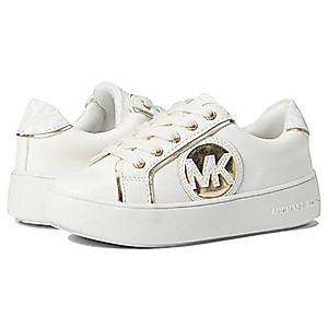 Michael Kors Girl's Jordana Poppy (Little Kid/Big Kid) White Smooth 3 Little Kid M