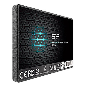 Silicon Power 240GB SSD 3D NAND S55 TLC 7mm (0.28") Internal Solid State Drive (SP240GBSS3S55S25AE)