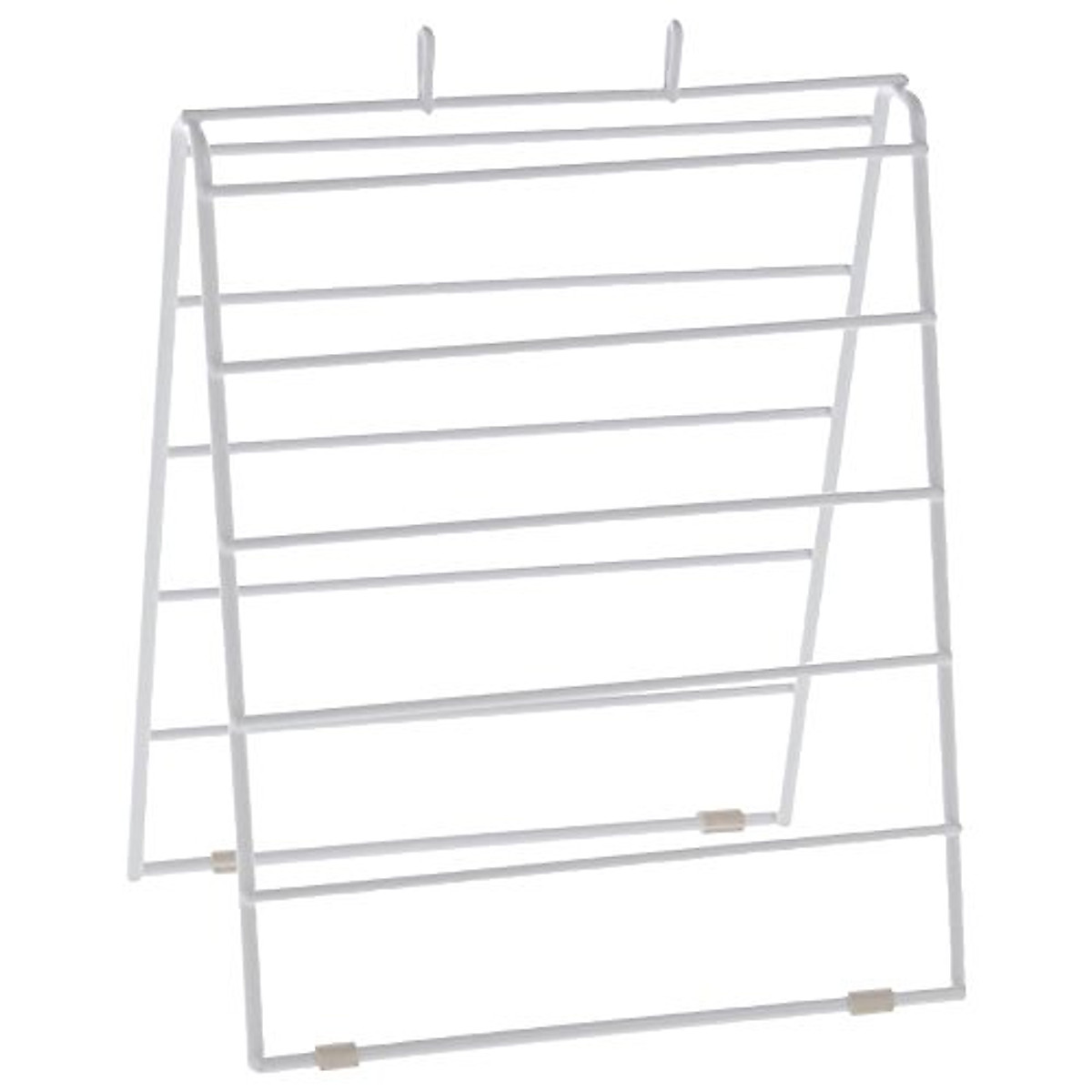 Saddle Bag Dispenser Deli Bag Dispenser White Coated Wire - 9"L x 6"W x 11 1/2"H