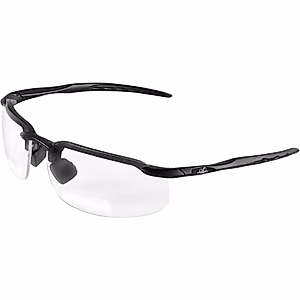 Bullhead Safety Swordfish Bifocal Safety Glasses, 2.0 Diopter, ANSI Z87+, Reader Glasses with UV Light Protection and Anti-Scratch Coating, Clear Lenses, Matte Black Frame