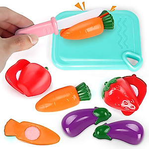 Kids Assorted Kitchen Appliance Toys, Pretend Kitchen Toy Set Includes Coffee Maker ,Blender and Toaster ,Cutting Play Food and Kitchen Utensils Accessories,Learning Gift for Toddlers Baby Girls Boys