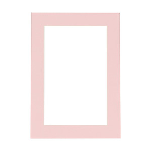 14x18 Mat Bevel Cut for 12x16 Photos - Acid Free Soft Pink Precut Matboard - For Pictures, Photos, Framing - 4-ply Thickness