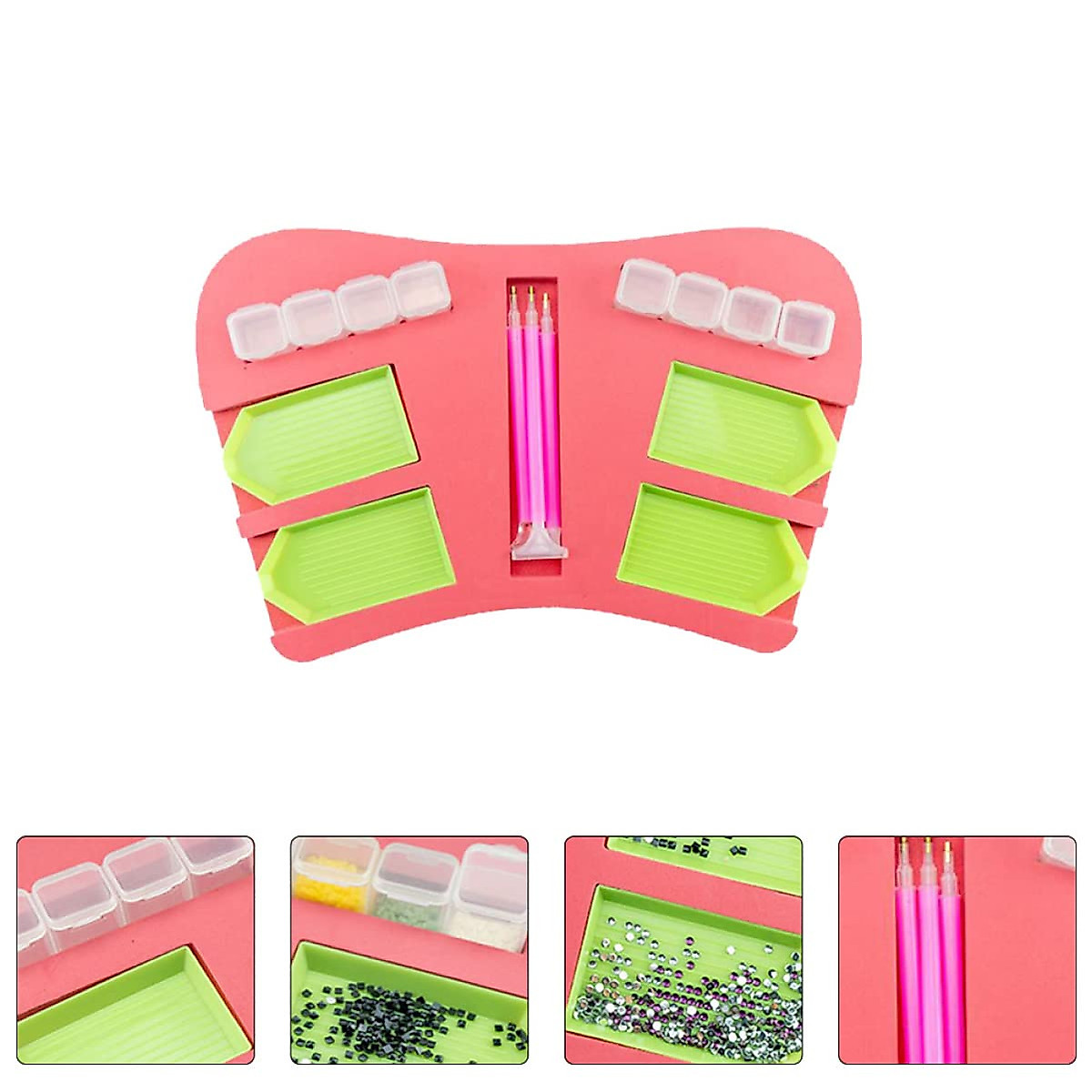 10pcs Craft Rhinestone Diamond Tool Holder Organizer Drills DIY Accessories Full Art Tray Painting Storage Drill
