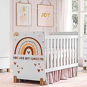 Rainbow Wall Decals You are My Sunshine Boho Wall Stickers for Kids Room Decor,Boho Classroom Decor Inspirational Wall Decals for Girls Bedroom Removable Easy Paste Rainbow Nursery Decor
