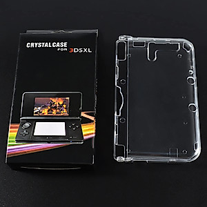 3DS XL Case - Ultra Clear Crystal Transparent Hard Shell Protective Case Cover Skin for Nintendo 3DS XL LL - [New Modified Hinge Design]