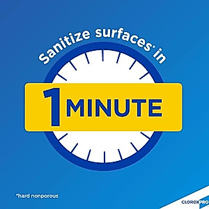 CloroxPro Anywhere Daily Disinfectant and Sanitizer, No-Rinse Food Contact Sanitizer, Refill, 128 Fluid Ounces