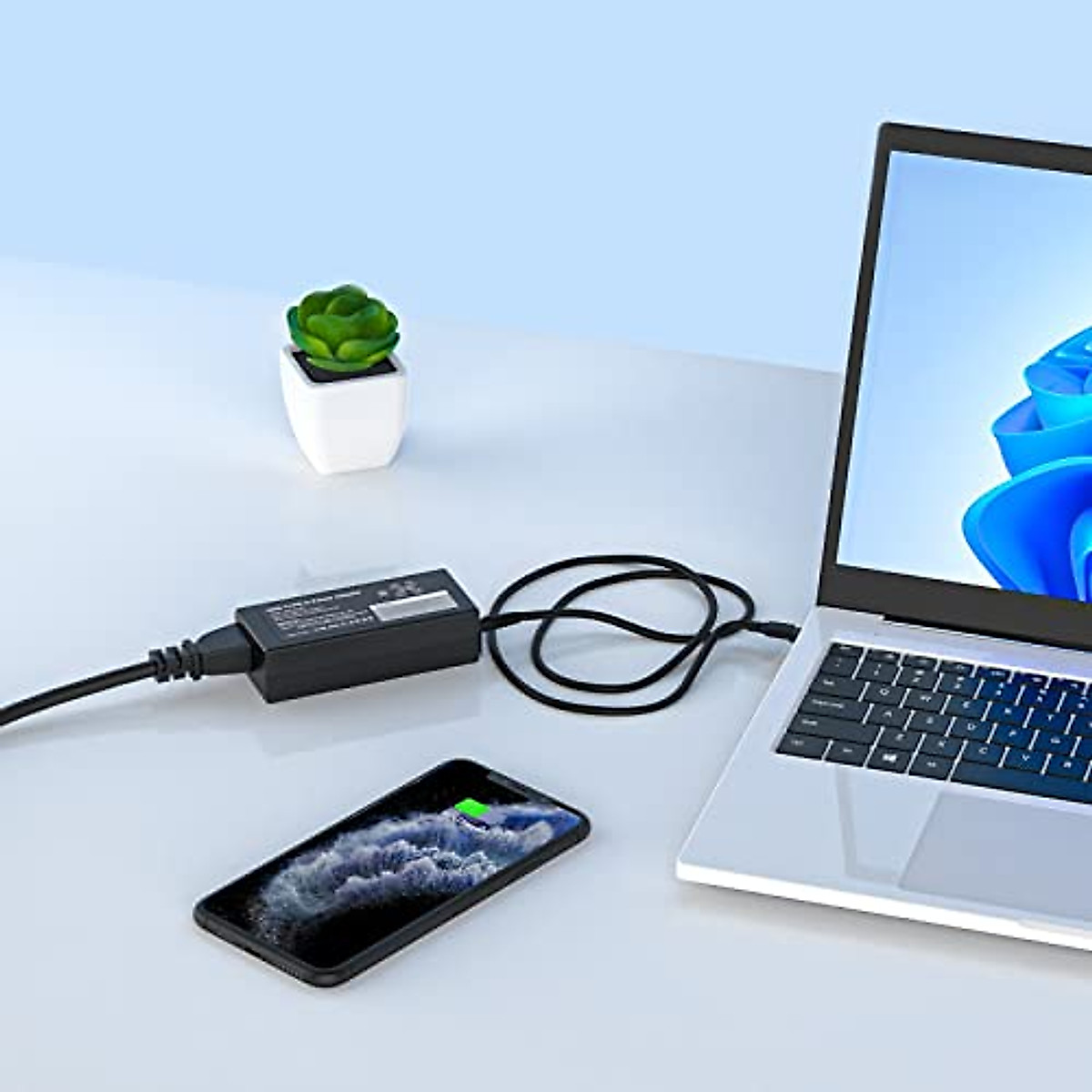 Replacement for DELL Laptop Charger; 65W USB C Fast Power Adapter for Dell Chromebook 3100 / Latitude 7420 5520 / XPS