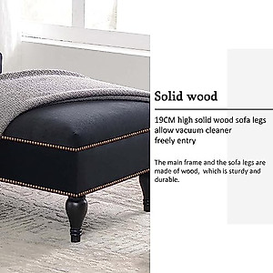 Heliosphere Velvet Sofa with Chaise Lounge Sleeper Sofa, Modern Sofa Bed Couch with Button Tufted & Nailhead Trim, Sturdy Wooden Legs Support, Sleeper Sofa for Living Room Bedroom Office