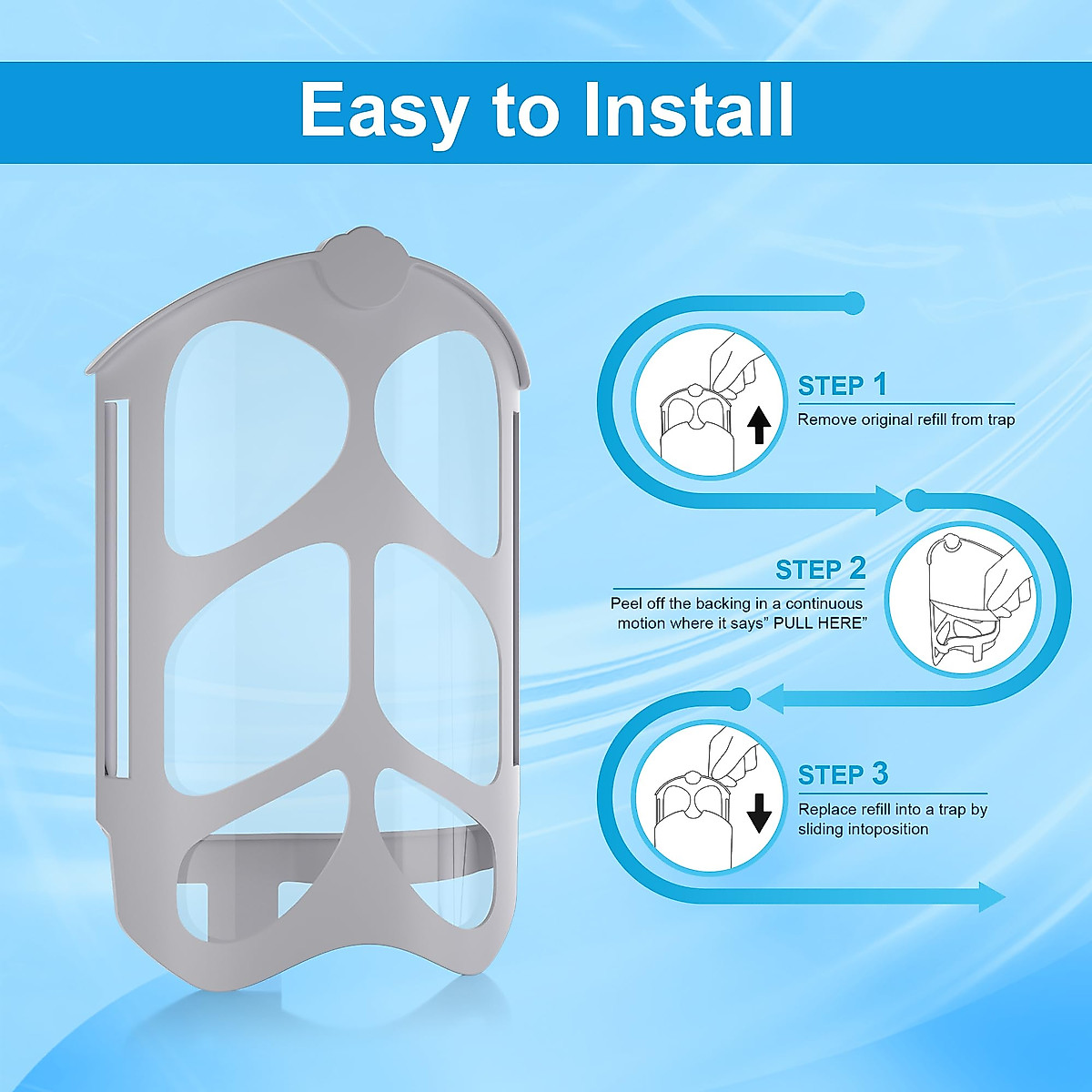Kompoll 8 Pack Refill Cartridge Kit Compatible with Zevo, Replacement Cartridges Kit for Plug-in Light M364 (8 Refill Cartridges)