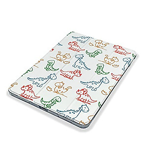 Dino Kid Cute Baby Dinosaur case Compatible with iPad Mini Air Pro 7.9 8.3 9.7 10.2 10.9 11 12.9 inch Pattern Cover New 2022 2021 Trifold Stand 3 4 5 6 7 8 9 Generation 553 (12.9 Pro 3/4/5 gen)