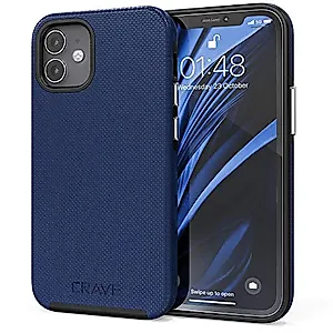 Crave iPhone 12 Mini Case, Dual Guard Protection Series Case for iPhone 12 Mini (5.4 inch) - Navy