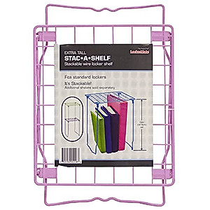 LockerMate Wire Locker Stac-A-Shelf, 12-1/2"H x 10"W x 11-1/2"D, Assorted Colors