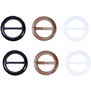 6Pcs Random Color Round Plastic Scarf Clip Ring Scarf Slides T Shirt Clips for Neckerchief Easy to Use Fashion Scarves,Scarves and Wraps Sports Fan Pins
