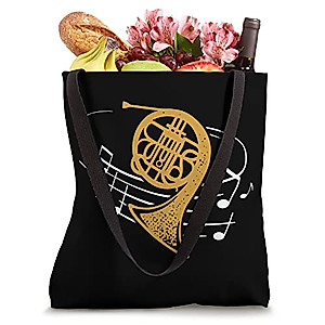 Orchestra Brass Instrument Sheet Music French Horn Tote Bag