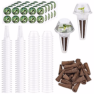 Growth Sponges Seed Pods Kit for Aero Garden Pods Hydroponics Sponge Plant Grow Sponges Seed Starter Pods with Grow Baskets Hydroponics Growing Seed Starter Kit for Seed Starting System (200 PCS)