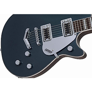 Gretsch G5220 Electromatic Jet BT Jade Grey Metallic w/V-Stoptail & Black Top Broad'Tron Pickups