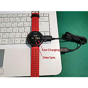 2-Pack Charging Charger Cable Clip for Garmin Forerunner 235/630/645/35/735/S20 Smart Watch