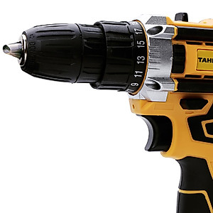 Home cordless drill, set battery and charger drill drive kit, comfortable mid-handle grip, good helper for home tools (20-2d-1c-h)