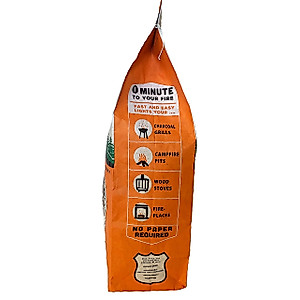 Stump Chunks: SC-3 0.3 Cu Ft Kindling & Fire Starters - Natural Fire Kindling Wood Sticks & Firewood Starter - Firestarter Sticks from Recycled Tree Stumps - Medium Bag