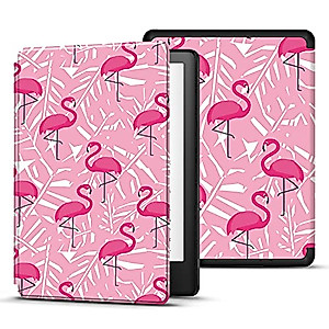 TNP Case for Kindle (2022 Release) 11th Generation 6" All-New Slim Pink Flamingo Cover, Lightweight and Smart Protective Flip Case with Auto Sleep and Wake for Amazon Kindle 6-Inch E-Book Reader