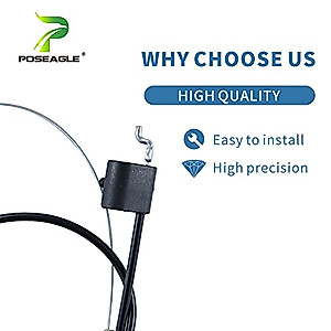 POSEAGLE 946-04091 Clutch Cable Compatible with MTD 946-04091 Clutch Cable, MTD 746-04091 Clutch Cable, 946 04091, 746 04091, 74604091, 94604091 Cable for MTD Many Snow Throwers