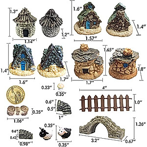 BEZALEL Fairy Garden Accessories-Fairy Garden Accessories Outdoor Miniature Garden Decorations Fairy Garden Supplies for Garden Patio Micro Landscape Yard Bonsai Decoration-Miniature Fairy Garden Kit