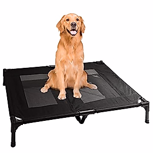 Laifug Elevated Pet Bed Washable Elevated Dog Bed with Non-Slip Bottom, Portable Indoor and Outdoor, XL