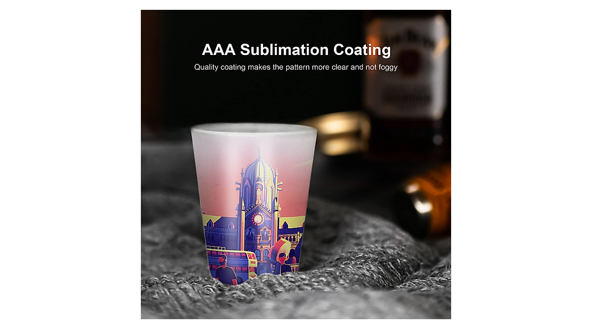 Customize Frosted Sublimation Shot Glasses - 12 Pack