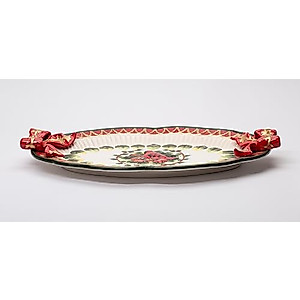 Cosmos Evergreen Holiday Cardinal Platter