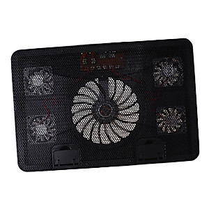 Mikikit Laptop Radiator Cooling Bracket Laptop Fan Stand Cooler Fan Laptop USB Cooling Pad Laptop External Fan Laptop Cooling Fan USB Cooler Pad Air Fan N5 Portable Plastic Accessories