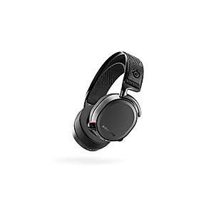 SteelSeries Arctis Pro Wireless Gaming Headset - High Fidelity 2.4 GHz Wireless - Mixable Bluetooth - Non-Stop Dual Battery - OLED Base Station - AI Noise Canceling Mic - PC, PS5, PS4, Mobile - Black