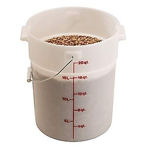Cambro PWB22148 Pail With Bail 22 Quart White Case of 1