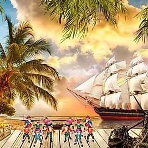 ArtCreativity Pirate Action Figures- Pack of 12- Legendary Plastic Figures in Assorted Poses - Fun Pirate Party Favor and Prize - Excellent Birthday Gift Idea for Boys and Girls Kids Ages 5+