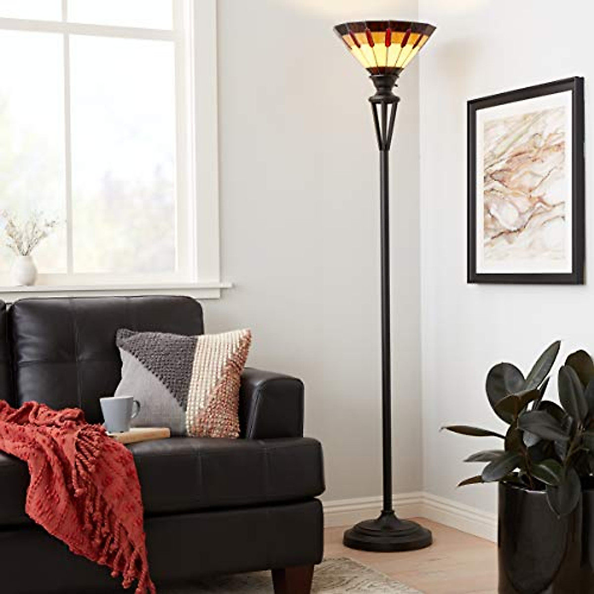 Kenroy Home 32718BRZ Harmond Floor Lamps, Medium, Bronze Finish