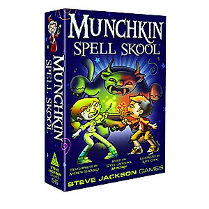 Steve Jackson Games Munchkin Spell Skool Card Game | Family Card Game | Adult, Kids, & Family Game | Fantasy Adventure Card Game | Roleplaying Game | Ages 10+ | 3-4 Players | Avg Play Time 60 Min