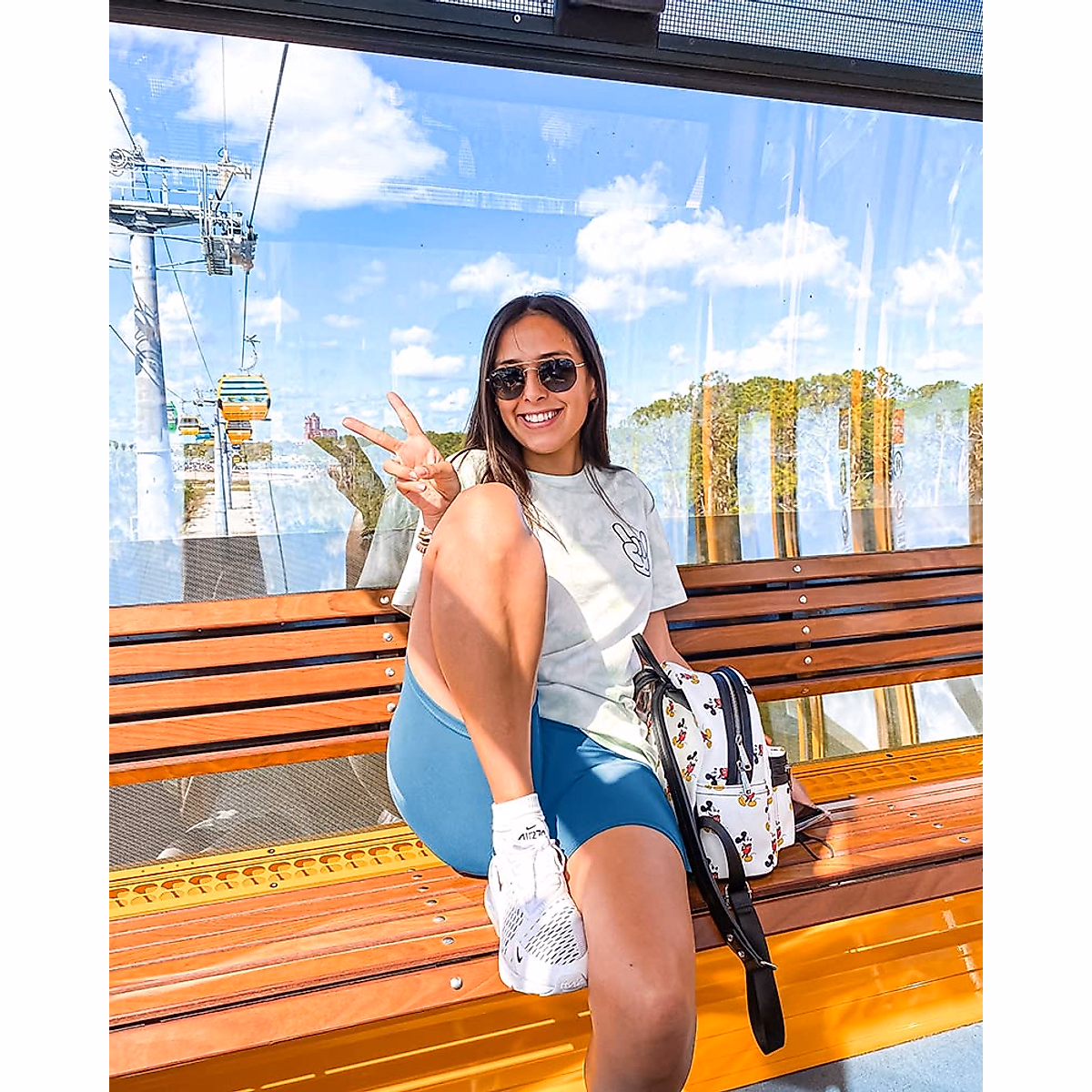 Aurgelmir Womens Biker Shorts High Waisted Booty Gym Yoga Scrunch Butt Lifting Stretchy Basic Workout Shorts Sky Blue